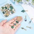 32Pcs 8 Style Alloy Enamel Cactus Pendant Decorations with Alloy ...