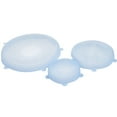 Chef Buddy 82-L036A Universal Reusable Silicone Food Covers, Set of 3 ...