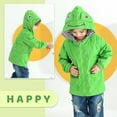 Younger Tree Baby Boy Girl Raincoat Kid Cute Cartoon Hoodie Zipper Rain Jacket Outfits for 3-4T ...