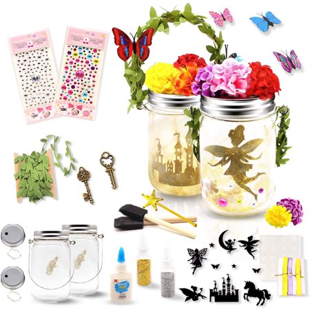 Fairy Lantern Craft Kit for Kids, Starry Fairy String Lights Art Crafts ...