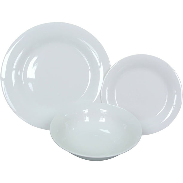 Mainstays College Starter Stoneware Exclusive Dinnerware Set, 12 Piece ...