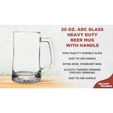 ARC Glass Beer Mugs 25 oz. Set of 6, Bulk Pack - Barware, Great for ...