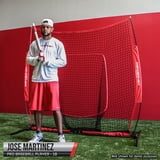 PowerNet 7x7 PRO Portable Pitching Batting Net with One Piece Frame and ...