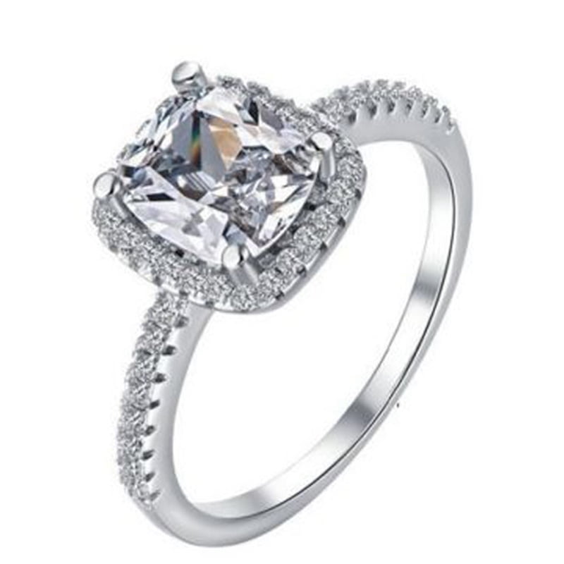 Click here for Akoada Cushion Cut 18k White Gold Diamond Engageme... prices