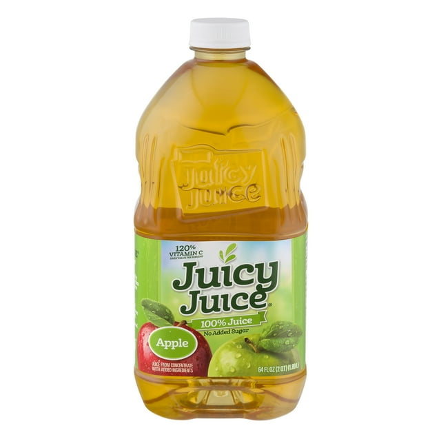 (2 pack) (2 Pack) Juicy Juice 100% Juice, Apple, 64 Fl Oz, 1 Count ...