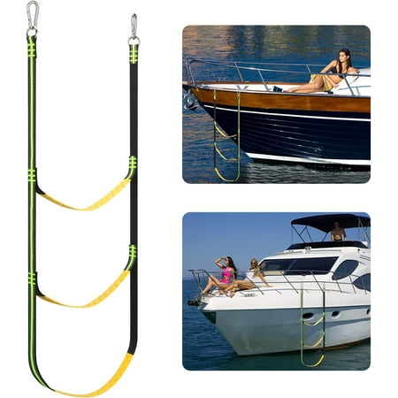 3 Step Boat Rope Ladder, Portable Boarding Rope Ladder, Fishing Rope ...