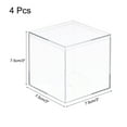 Uxcell Acrylic Storage Box Square Display Case with Lid, Container Box ...