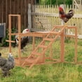 Chicken Activity Play Set - Poultry Run with Wood Stand, Ladder ...