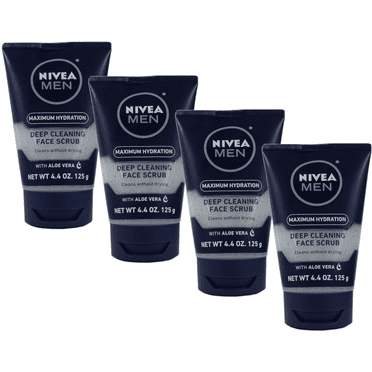 NIVEA MEN Maximum Hydration Deep Cleaning Face Scrub with Aloe Vera, 4. ...