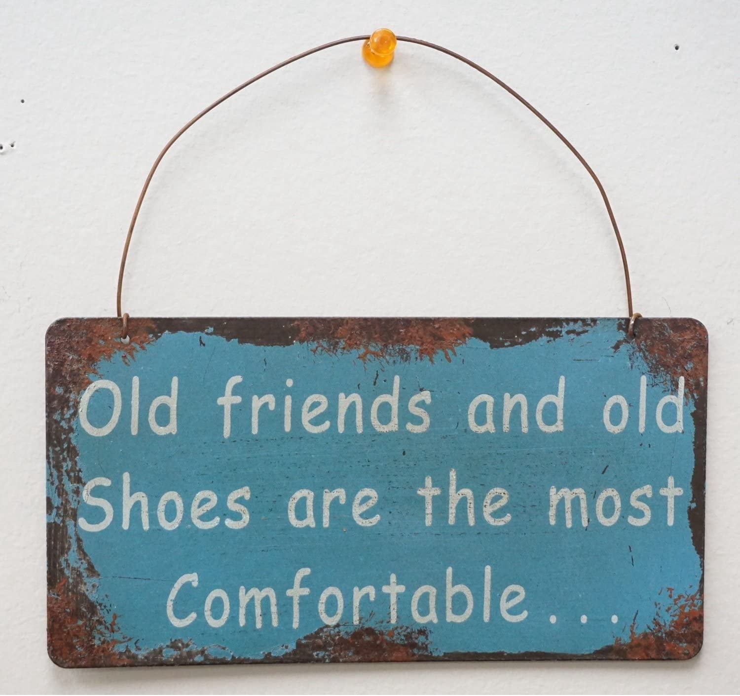 Attraction Design Old Friends and Shoes Metal Antique Wisdom Sign ...