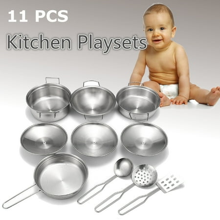 Play Pots and Pans Toys for Kids - Kitchen Playset Pretend Cookware ...