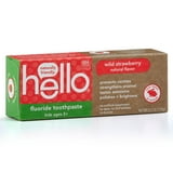 hello Kids Natural Wild Strawberry Fluoride Toothpaste, Natural Flavor ...