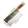 Cleaver Knife Kadlawus Cleaver Knife, High Carbon Steel Meat Cutting ...