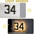 Solar LED House Numbers, Light Up Numbers for House, IP65 Waterproof ...