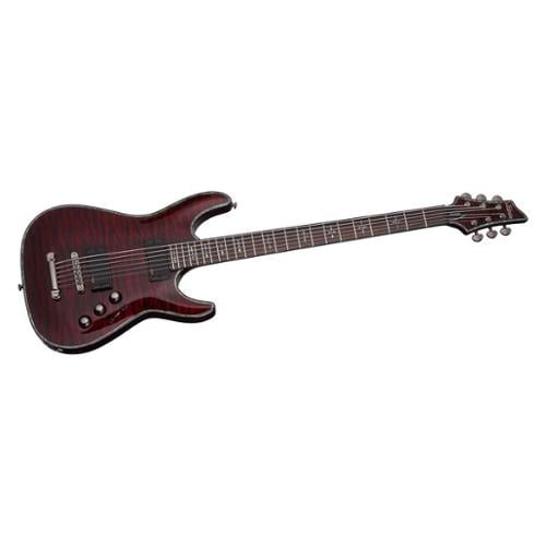 schecter hellraiser c-vi baritone 6-string electric guitar, black ...