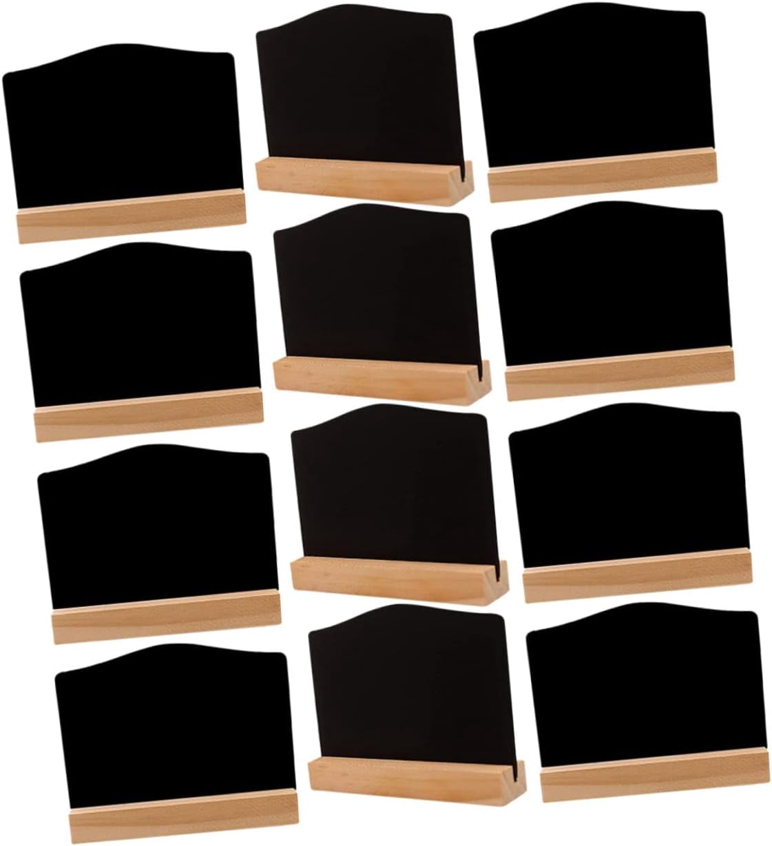 12pcs Double Sided Chalkboard Signs Table Message Board Table Numbers ...