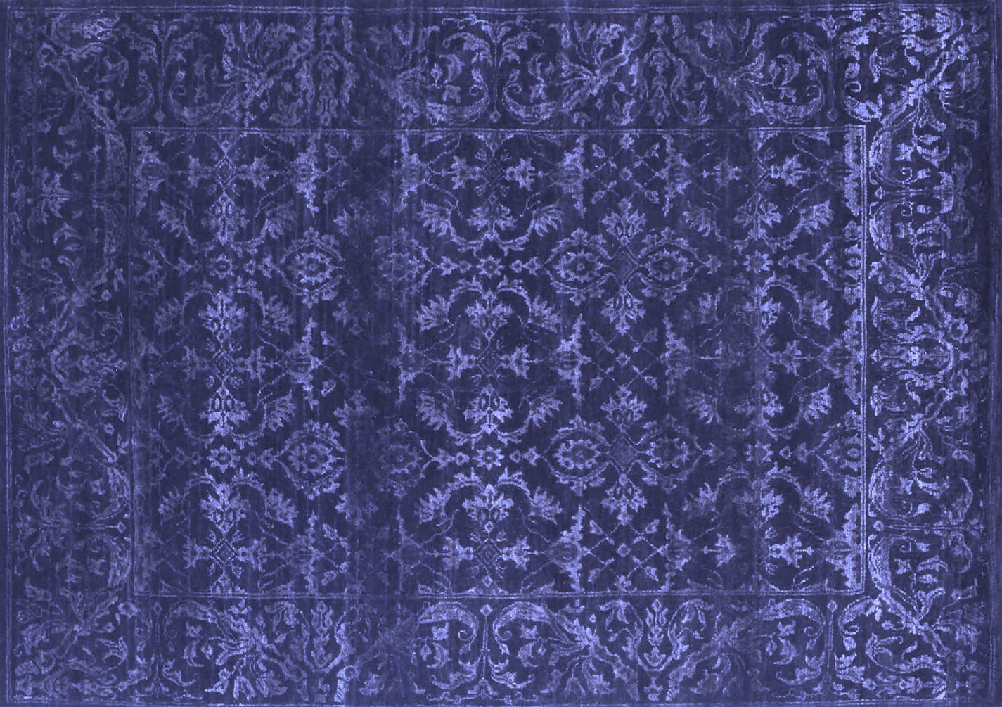 Ahgly Company Indoor Rectangle Abstract Blue Contemporary Area Rugs, 5 ...