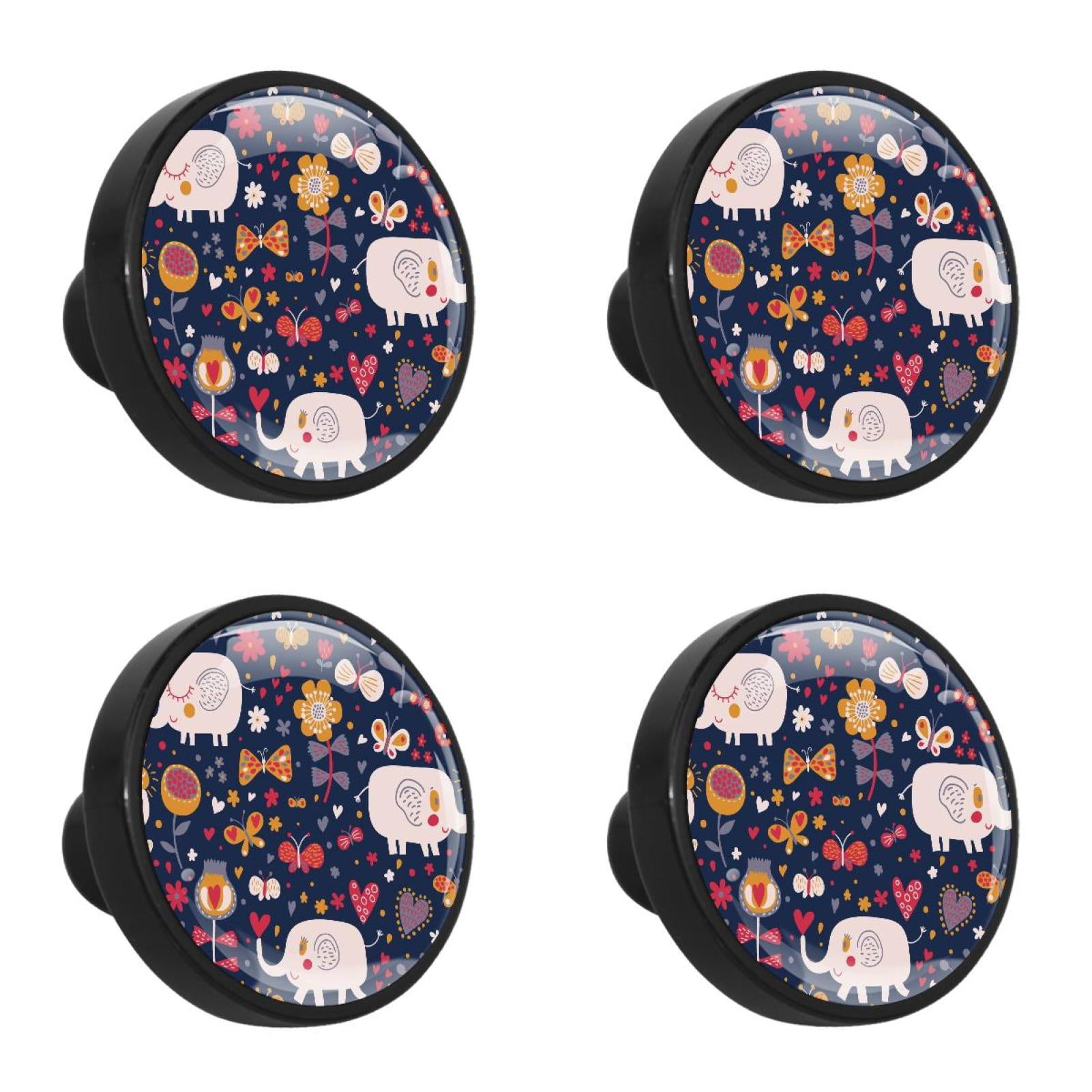 4 Pcs Elephant Knobs for Kitchen Cabinet Cupboard Dresser Bookcase ...