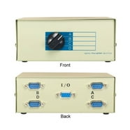 Kentek RJ45 2 Way Manual Data Switch Box Push Button Style Network I/O ...