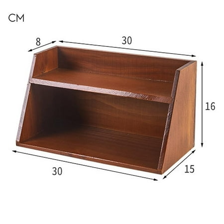 Lepai Retro Table Cup Rack Wooden Office Storage Shelf Cup HolderRetro ...