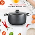 Alpine Cuisine 10 Quart Non-stick Stock Pot with Tempered Glass Lid and ...