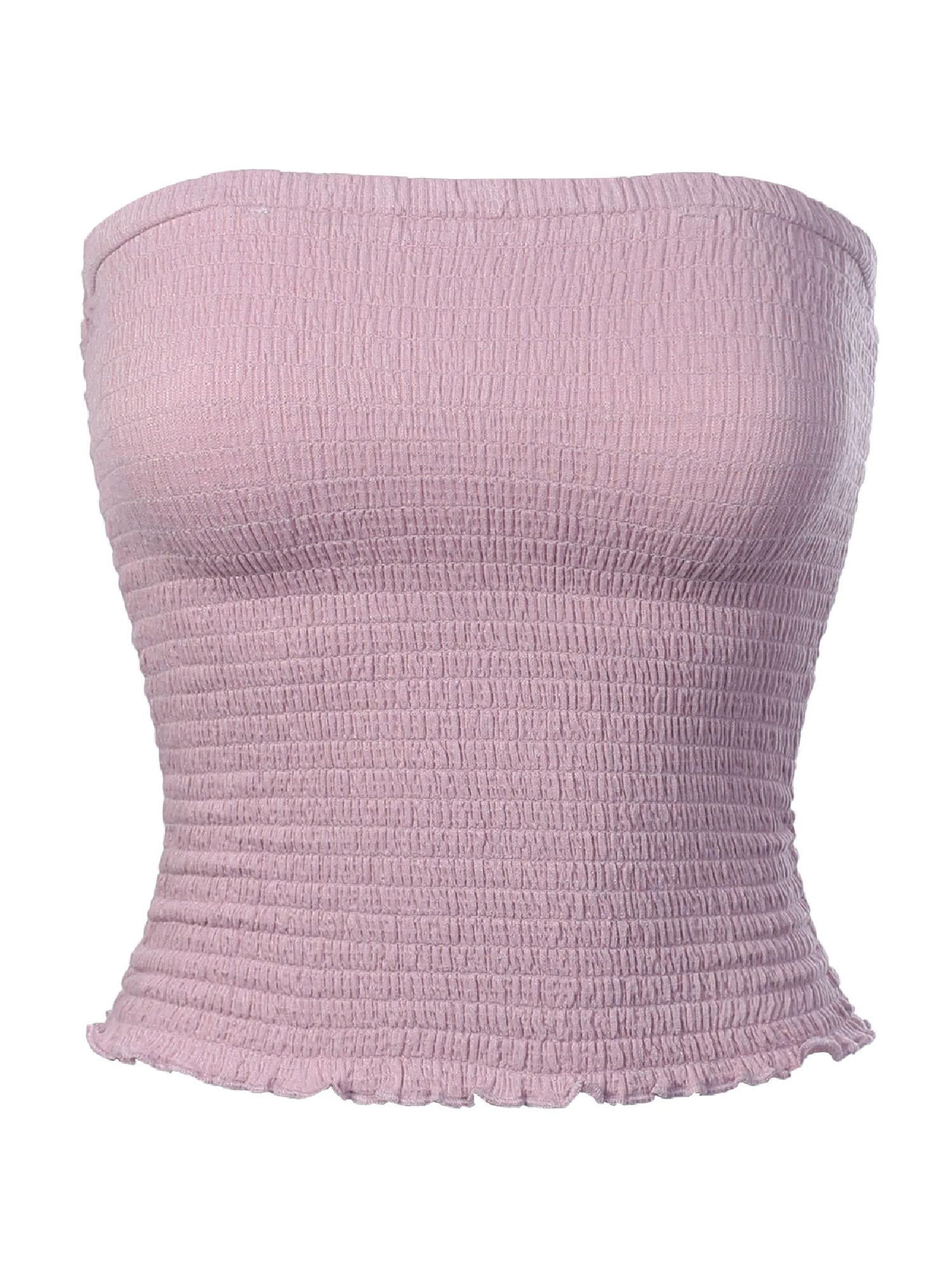 MixMatchy Women's Sexy Strapless Smocked Summer Tube Top - Walmart.com