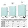 LHYY 20"/24"/28" 3 pcs/set in ABS Spinner Wheel Luggage,Matching Color ...