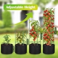 4 Pack Tomato Cages 55 x 12 Inch for Garden with 11 Gallon Round Grow ...
