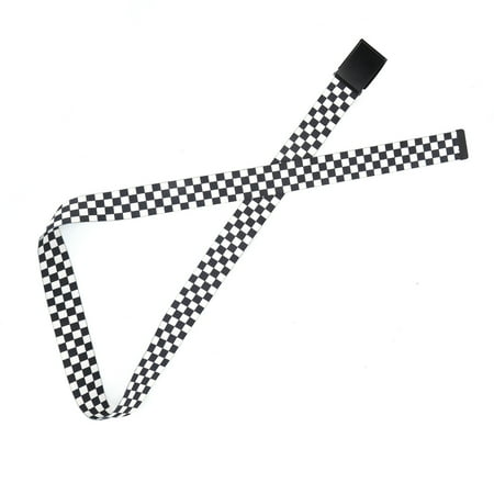 Black White Grid Strap,Checkered Belt Can Be Checkered Belt Check Belt ...