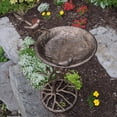 Cast Aluminum 33-in Bird Bath with Branch and Two Birds - Walmart.com