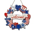 Door Hanger, Patriotic Wreath for Front Door, Fourth of July Wreath for ...