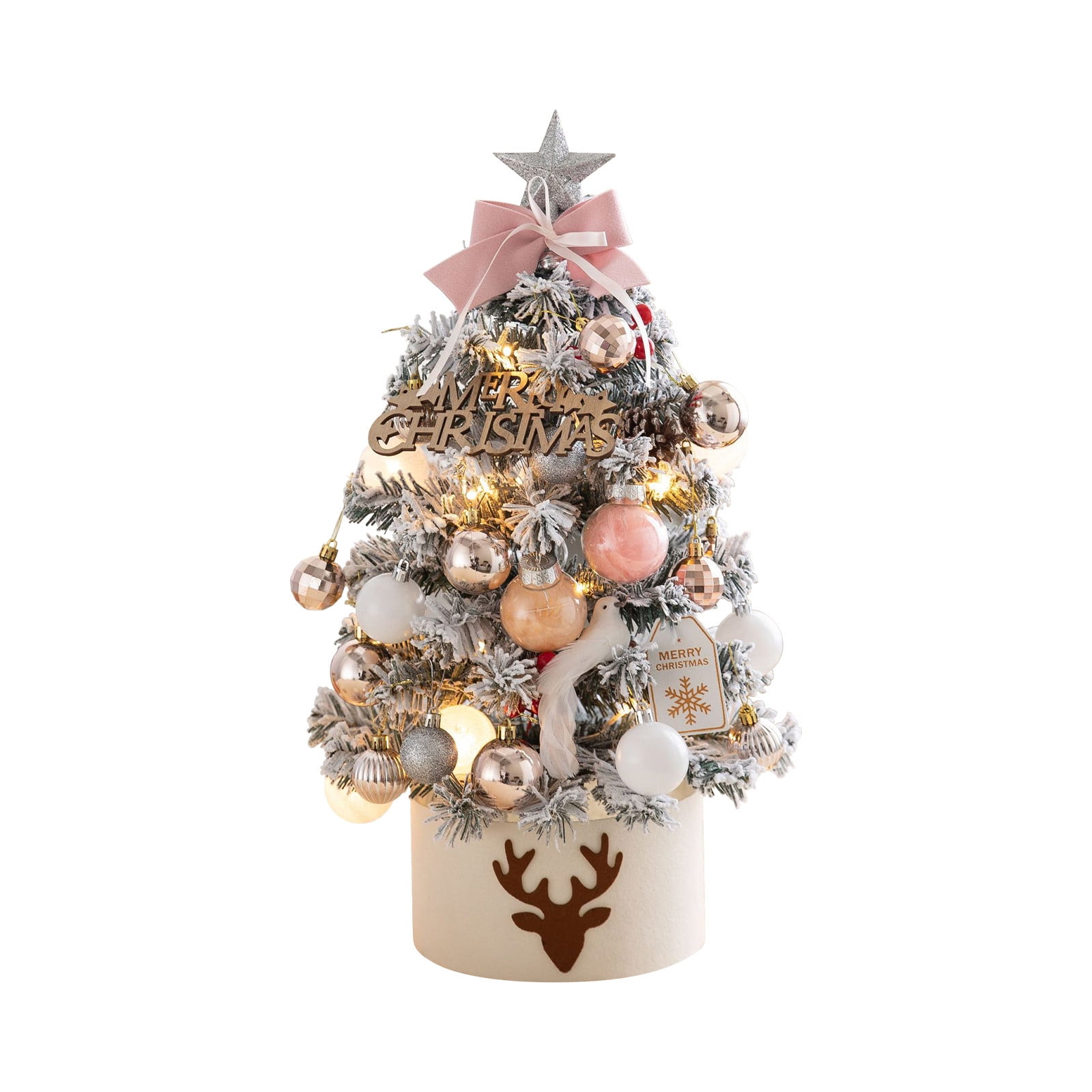 Click here for Rkstn Mini Christmas Tree 17.72/23.62 Inch Lighted... prices