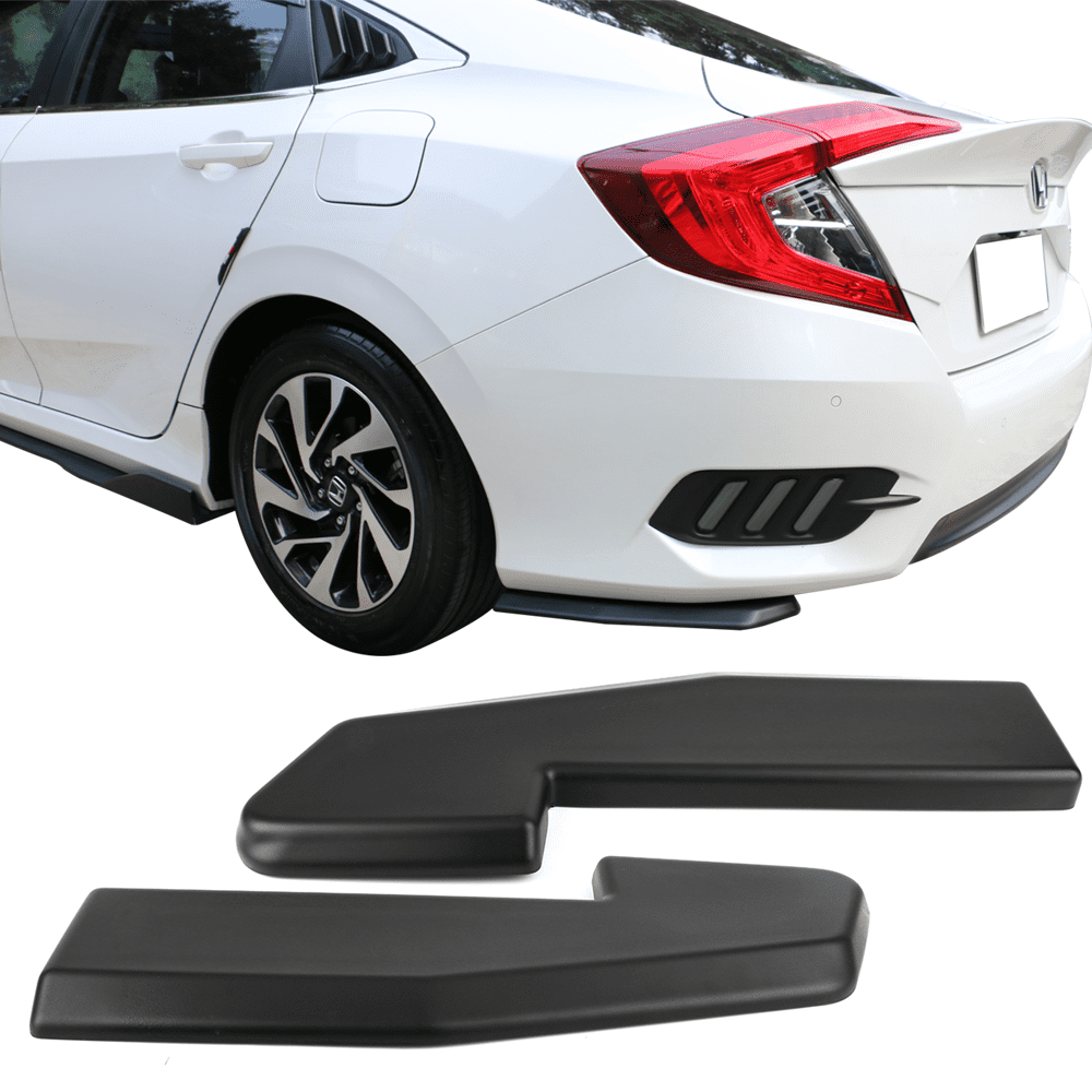 Ikon Motorsports Compatible with Universal Rear Bumper Lip V1 Style ...