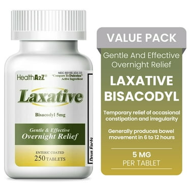 HealthA2Z® Woman's Gentle Laxative | Bisacodyl Stimulant Laxative 5mg ...