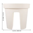 BESTYASH 1Pc White Plastic Fence Flowerpot for Succulents with Durable ...