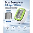 Bald Head Razor for Men Dual Directional 8 Layer Blade Portable Rotary ...