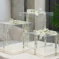 2Pcs 8inch Transparent Plastic Birthday Cake Box Cake Container Box ...