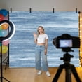 Blue Backdrop for Photography, Fabric Photo Background Backdrop ...