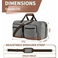 Duffle Bag for Travel, Canvas Travel Duffel Bags with Lay-Flat Design ...