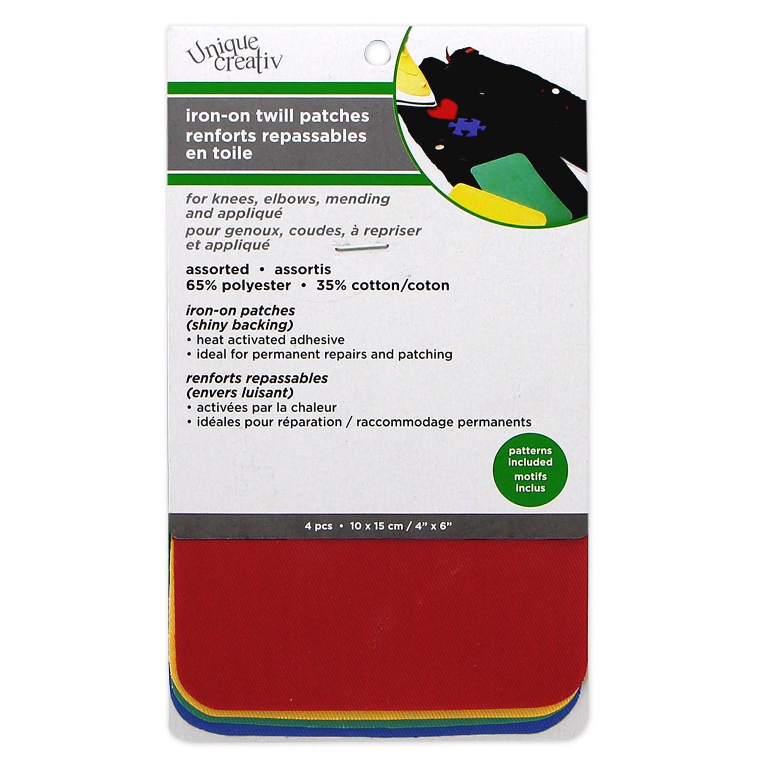 Click here for Unique Creativ Iron-On Twill Patches 10 X 15 Cm prices