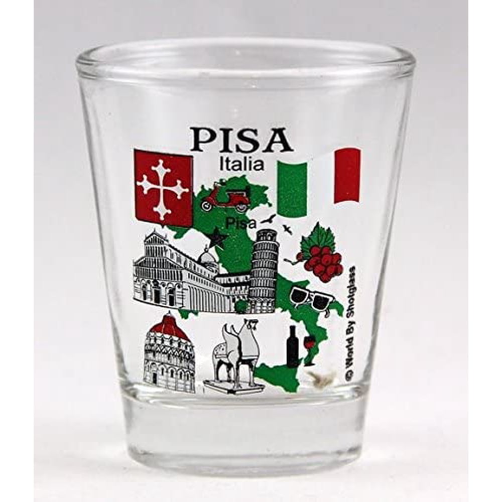 pisa italy great italian cities collection shot glass - Walmart.com ...