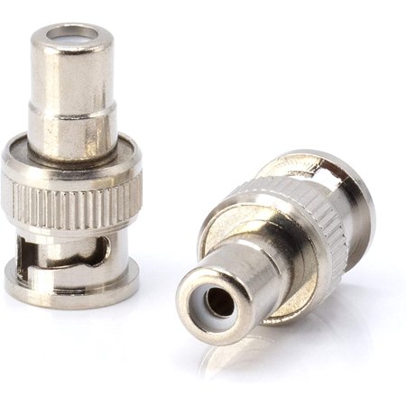 RCA and BNC Coaxial Adapter - BNC Male to RCA Female Connector, Adapter ...
