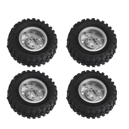 RC Car Wheels And Tires, Aluminum Alloy 1/16 RC Tires Flexible Driving ...