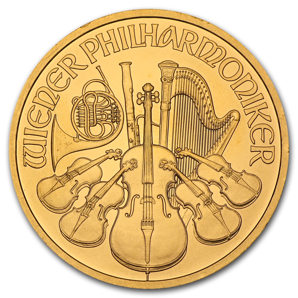 Austrian Mint - Austria 1 oz Gold Philharmonic BU (Random Year ...