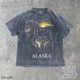 Alaska Wolf Graphic T-Shirt, Vintage Wildlife Nature Tee, Comfort ...