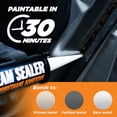 [Black] Professional Automotive Seam Sealer, Paintable Quick-Set ...