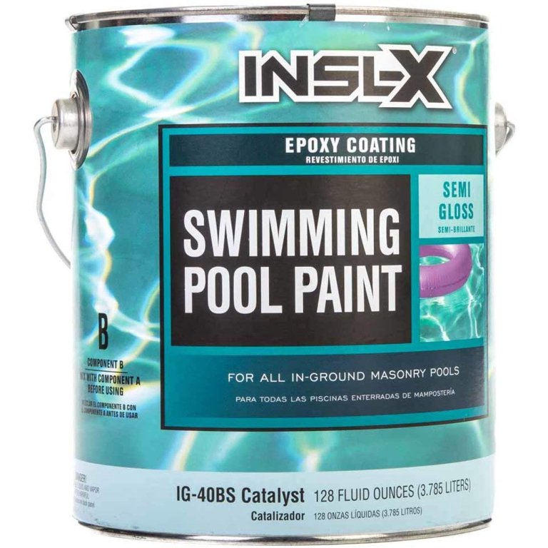 Concrete Fiberglass Pool Paint Benjamin Moore Insl-X Blue Epoxy Pool ...