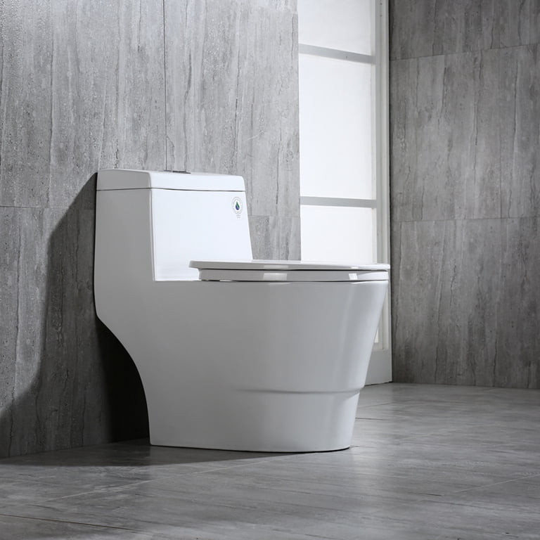 Woodbridge Dual Flush Elongated One Piece Toilet With Soft
