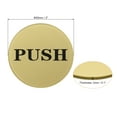 Uxcell 2 Pcs Push Pull Door Sign Acrylic Self Adhesive Round Sticker In ...