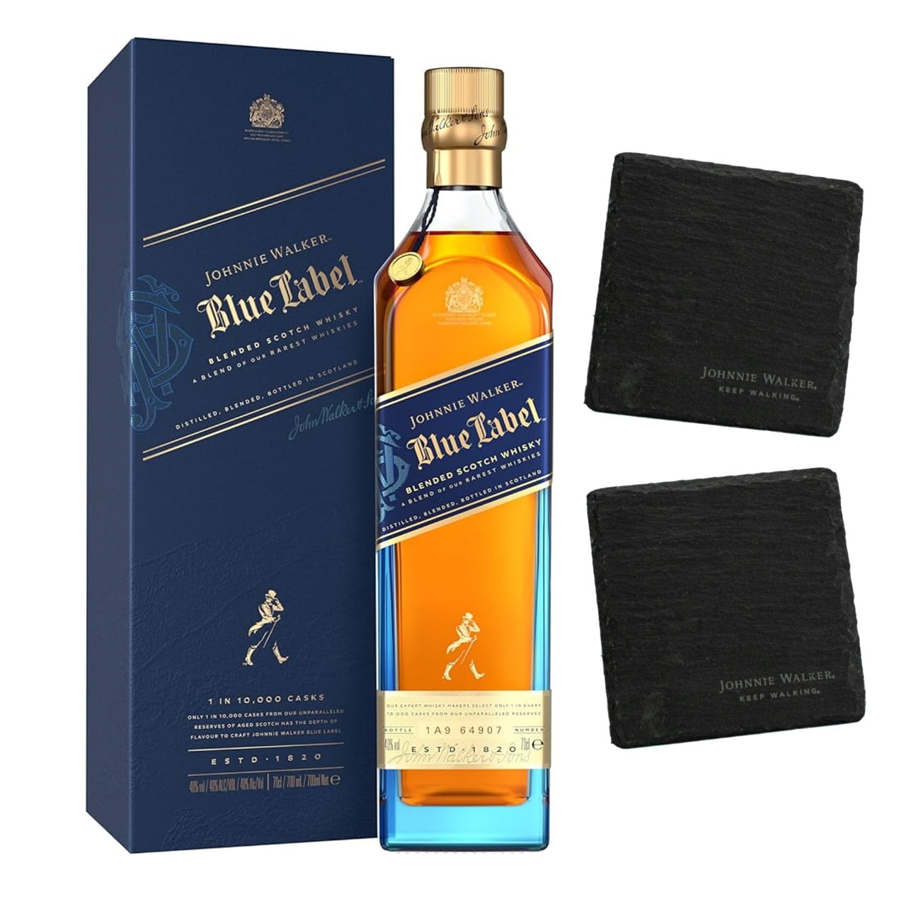 Whisky Johnnie Walker Blue Label 750ml + 2 Portavasos | Walmart en línea